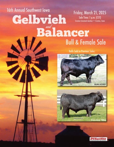 16th Annual Southwest Iowa Gelbvieh and Balancer Bull & Female Sale ...